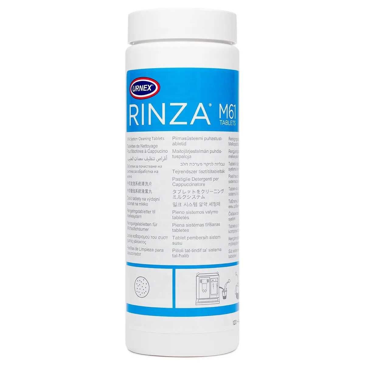 Rinza Milchsystem-Reiniger Cleaning Tablets M61, 480 g – CAPTN Coffee